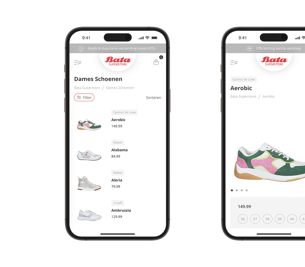 Bata Superstore - Minty Media - Website Ontwikkeling
