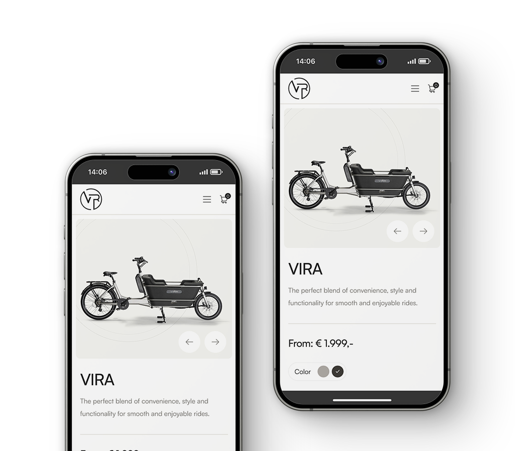 VIRA Bikes - Minty Media - WooCommerce development